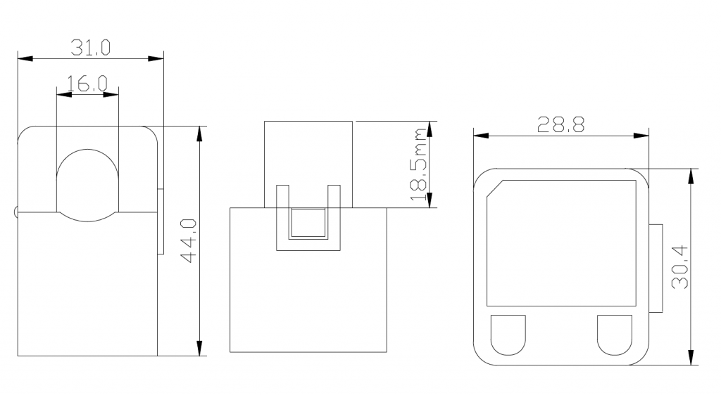 16mm Current Transformer (100A, 120A) – Power Monitor (For Raspberry Pi)